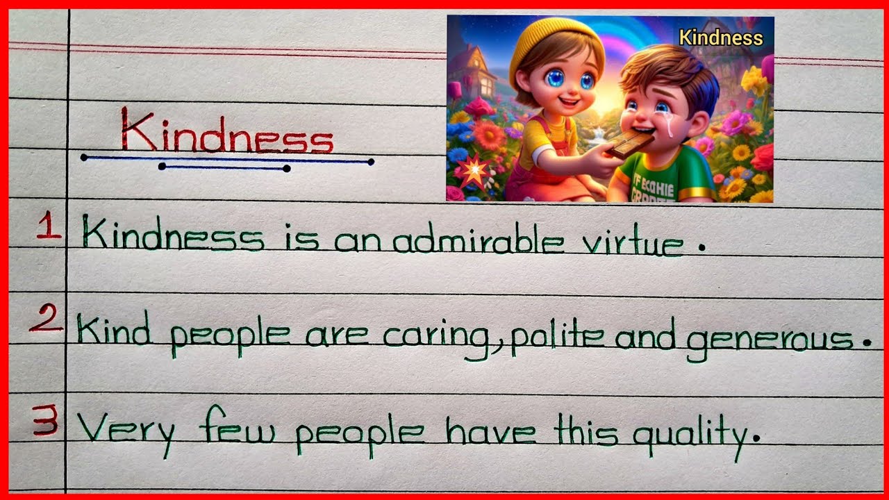 10/20 lines on Kindness🔥Kindness🔥Importance of Kindness🔥Kindness ...
