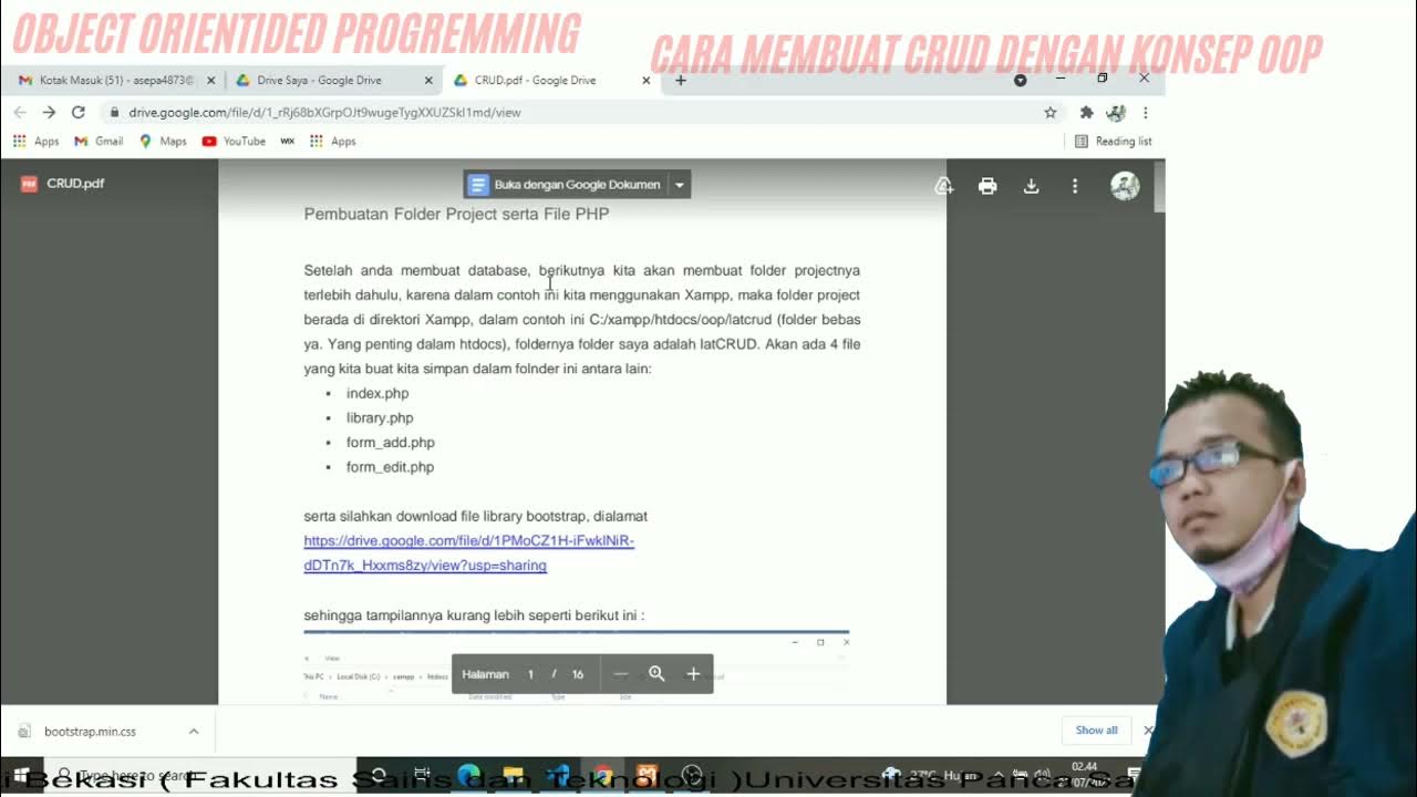 Membuat CRUD dengan konsep OOP. - YouTube