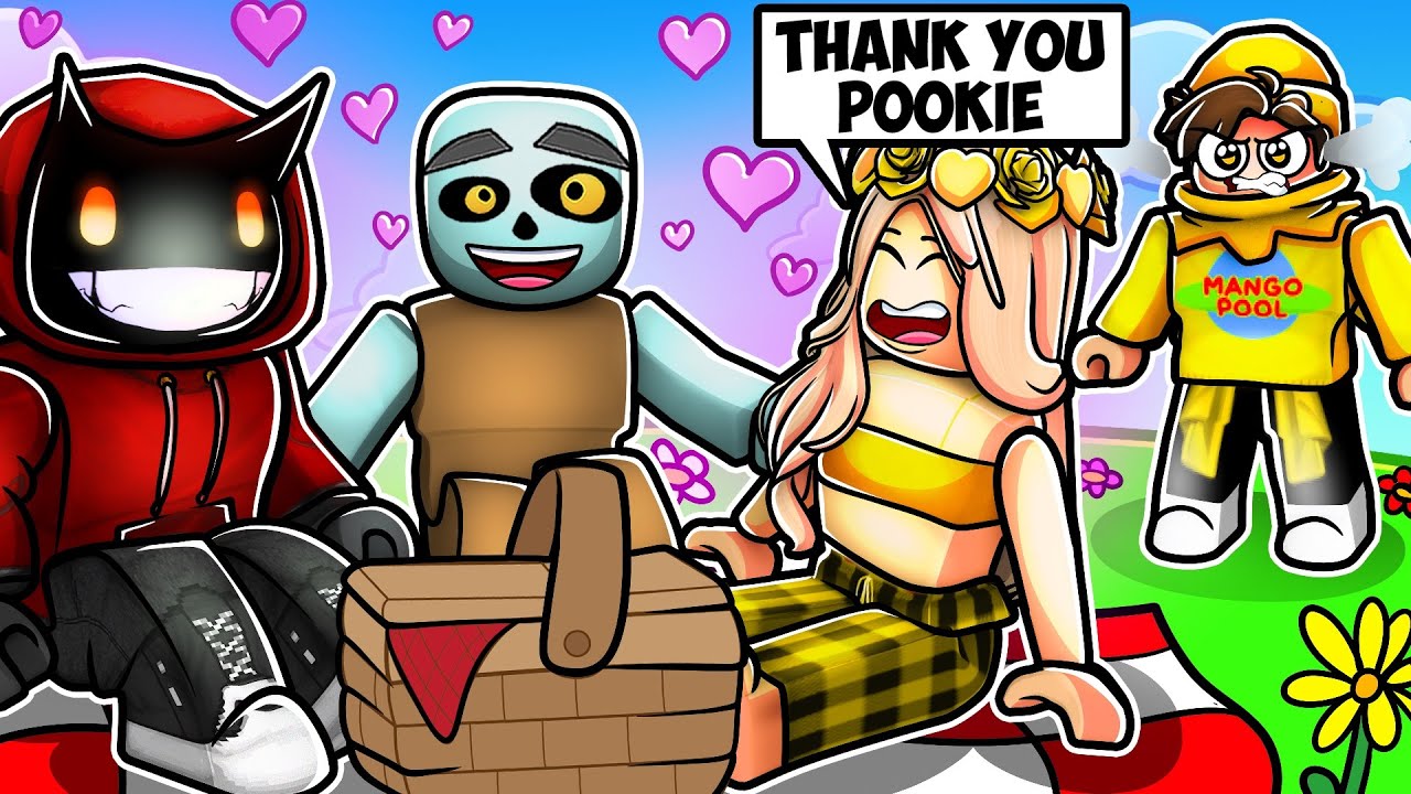 We Went on a ROBLOX DATE with MANGOS SISTER.. - YouTube