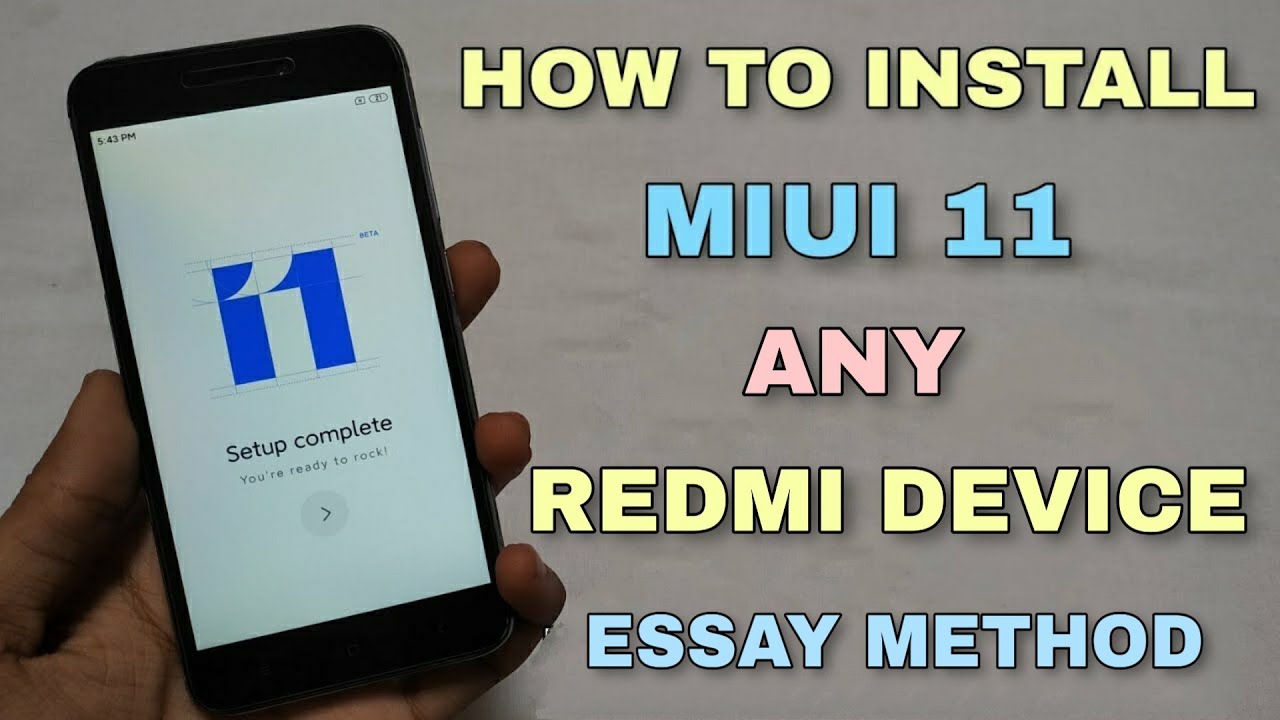 How To Install Miui 11 Any Xiaomi & Redmi Smartphones | Miui 11 Install ...
