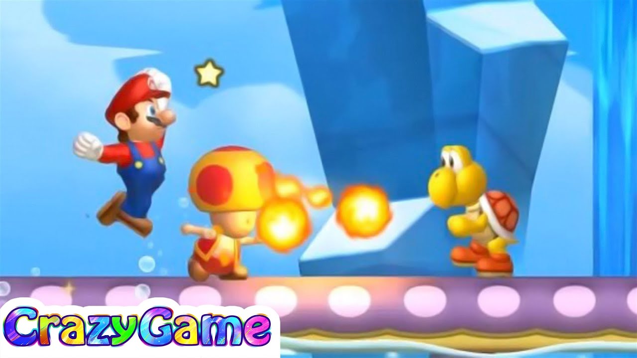 New Super Mario Bros U w/ Wii Coin Battle #9 (2 Player) - YouTube