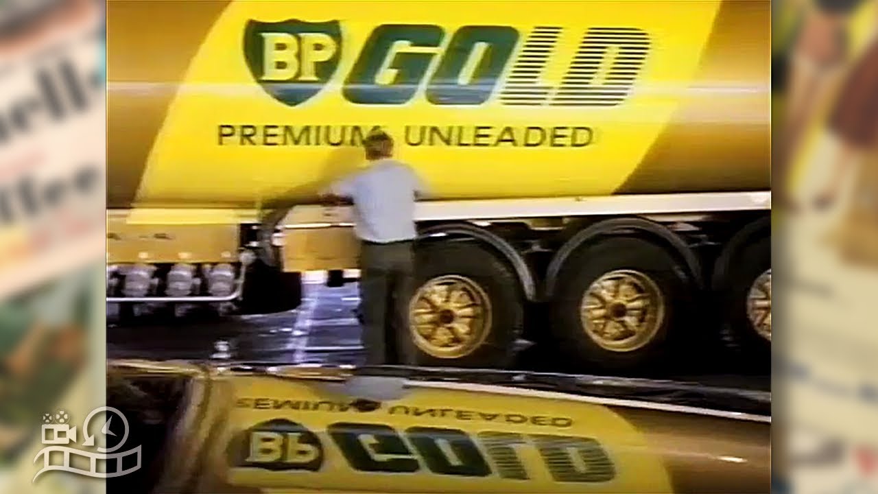 BP Gold Premium Unleaded 1980s Advertisement Australia Commercial Ad ...