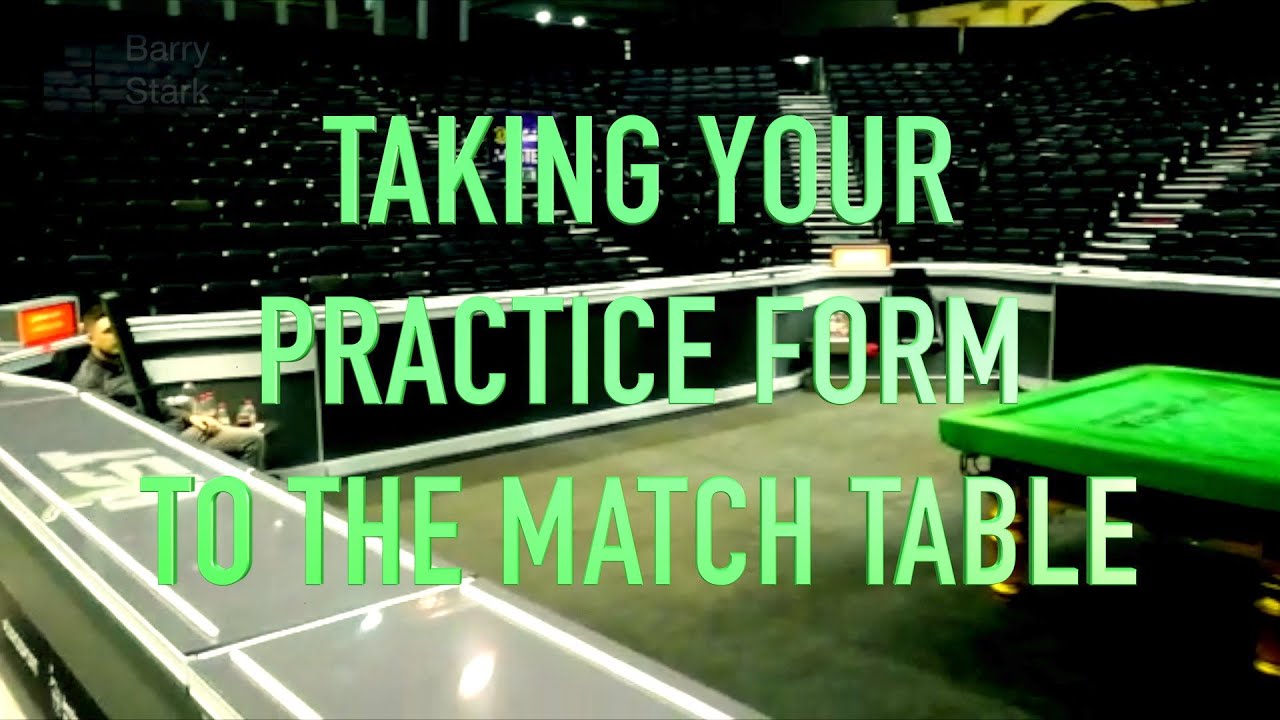 137. Taking Your Practice Form to the Match Table - Mental Preparation ...