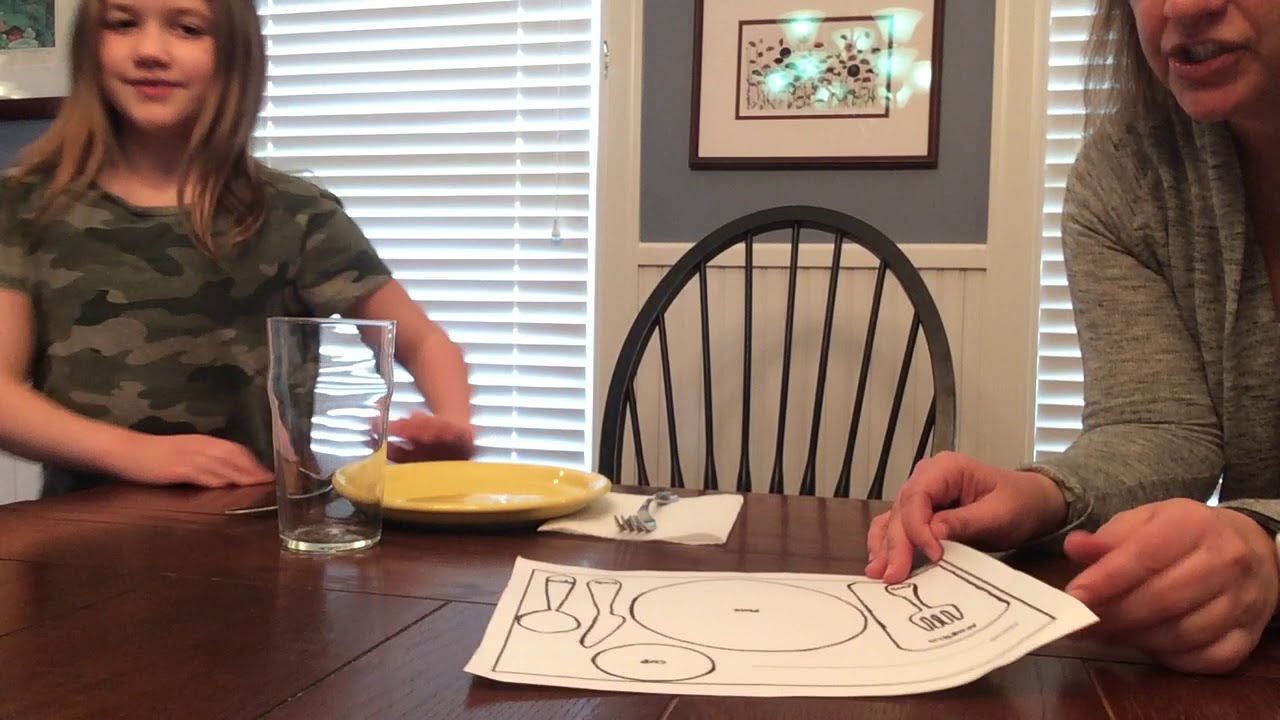 Life Skill Activity: table setting - YouTube