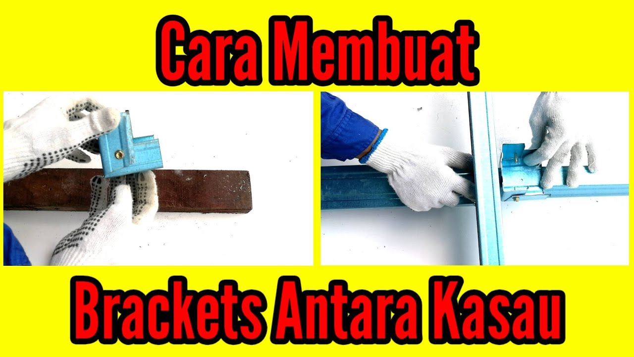 Cara membuat Bracket L rangka bumbung - YouTube