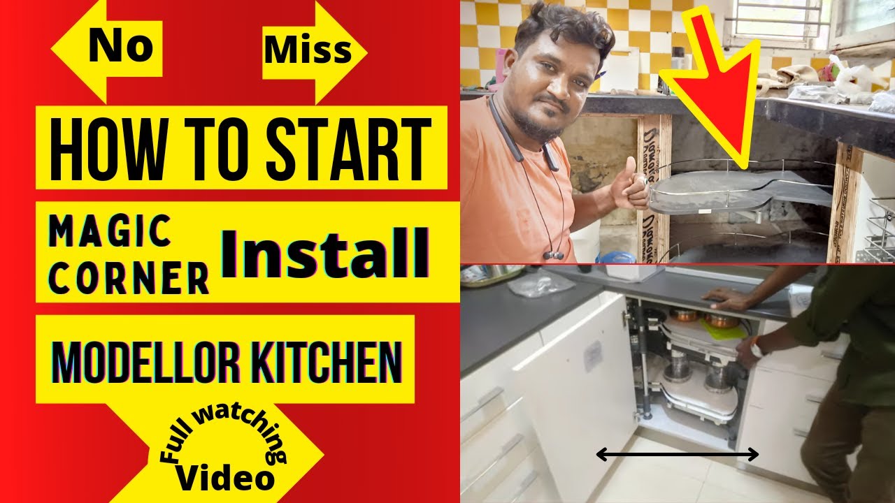 magic corner fitting | magic corner cabinet ||Magic corner basket magic ...