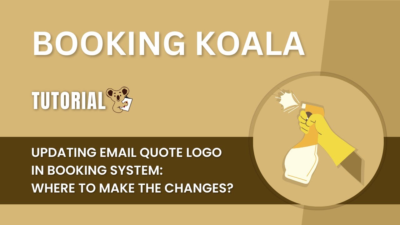 Updating Email Quote Logo in Booking System | Booking Koala - YouTube