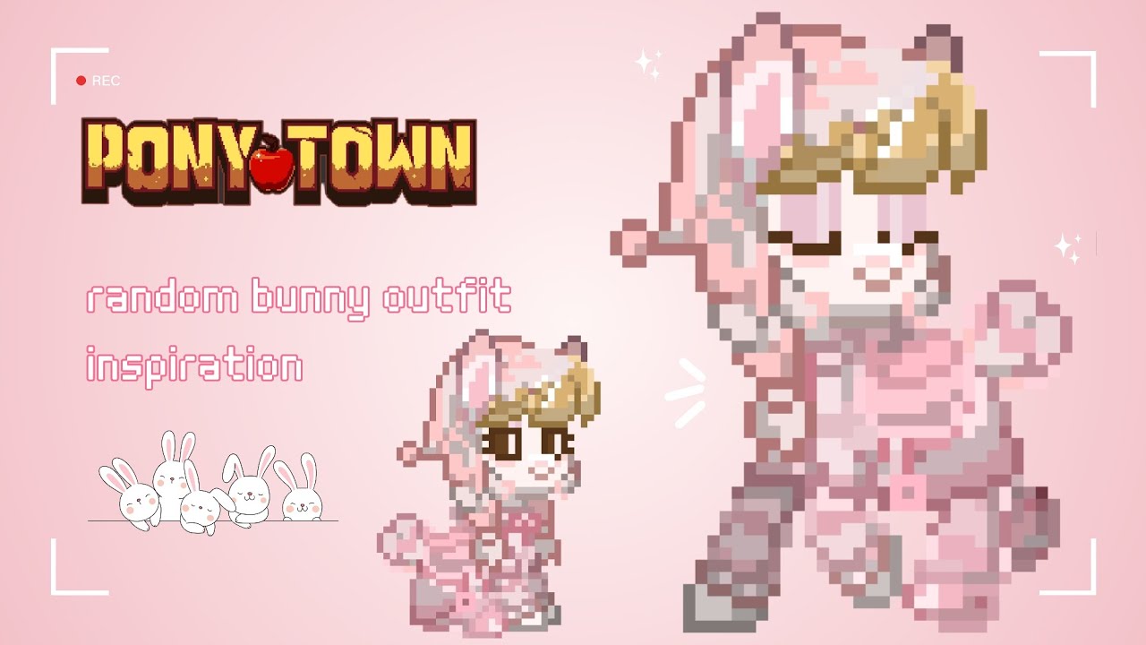 ⊹random bunny character inspiration | PONYTOWN | soft pink cute ...