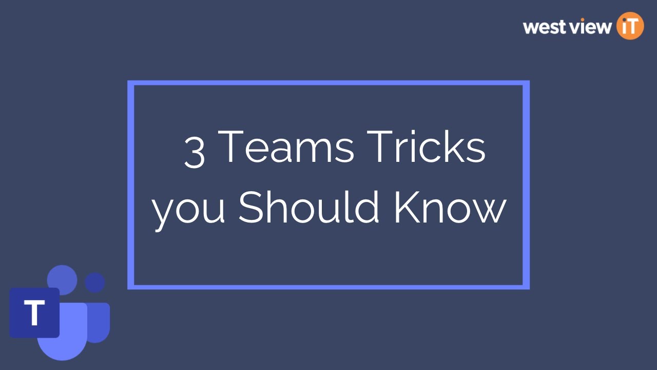 3 Teams Tricks You Should Know! - YouTube