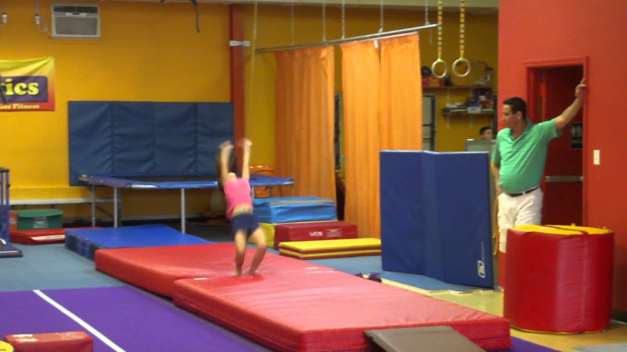 Round Off 2 Back Handsprings. Great Job Vicky! Royal Gymnastics - YouTube