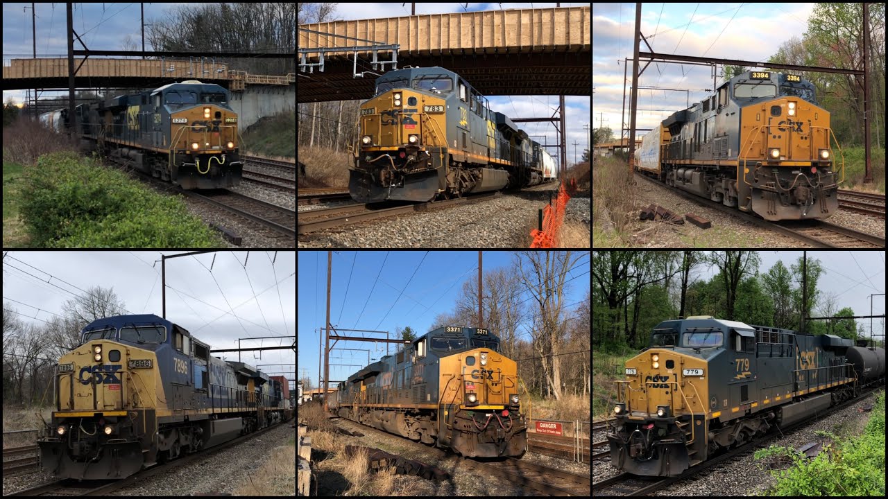 CSX Trenton Subdivision All 12 “I” & "Q” Symbols I031 To Q422 - YouTube