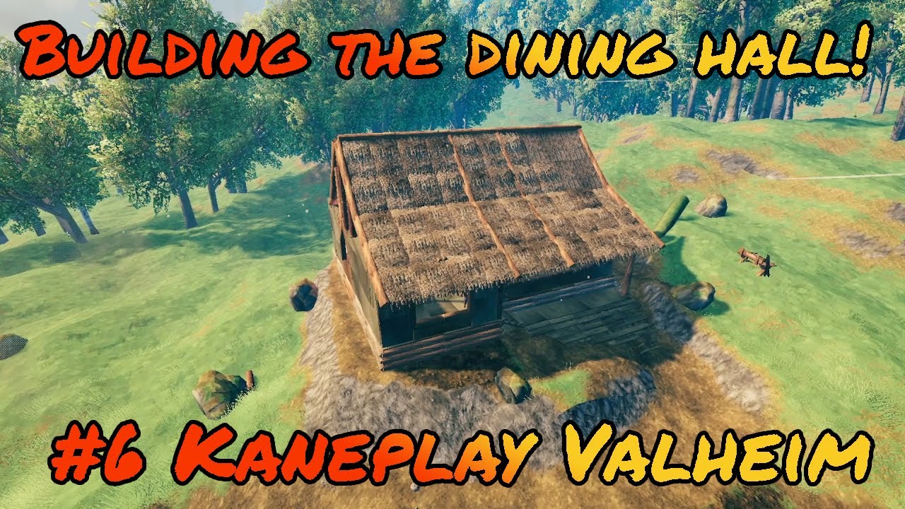 #6 Building the dining hall! ~ Kaneplay Valheim - YouTube
