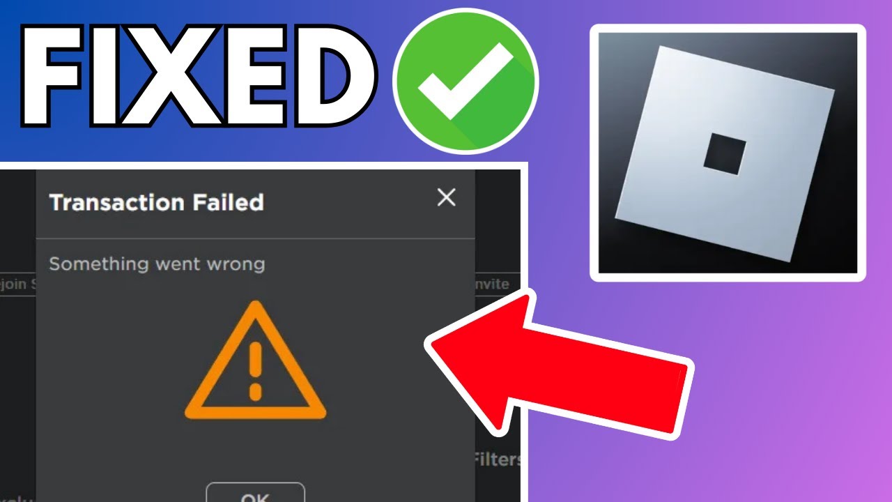 How To Fix Transaction Failed In Roblox (Can't Create Private Server ... How To Fix Transaction Failed In Roblox (Can't Create Private Server ...