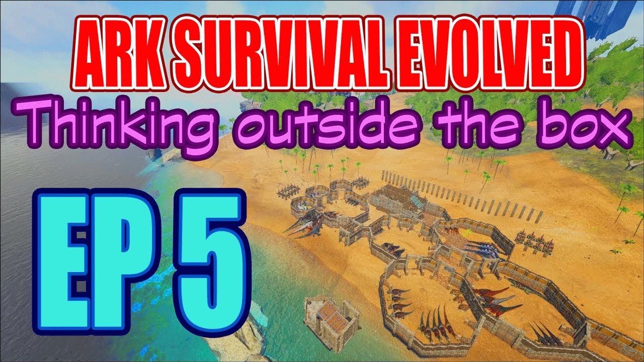 EP5 ARK Vanilla Kibble Farm (Base exterior & Dino pens) - YouTube