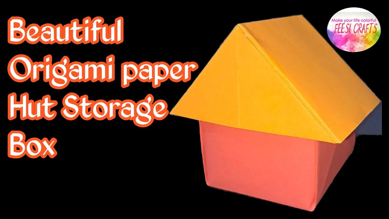 Easy origami house/How to make house step by step/paper house storage ...