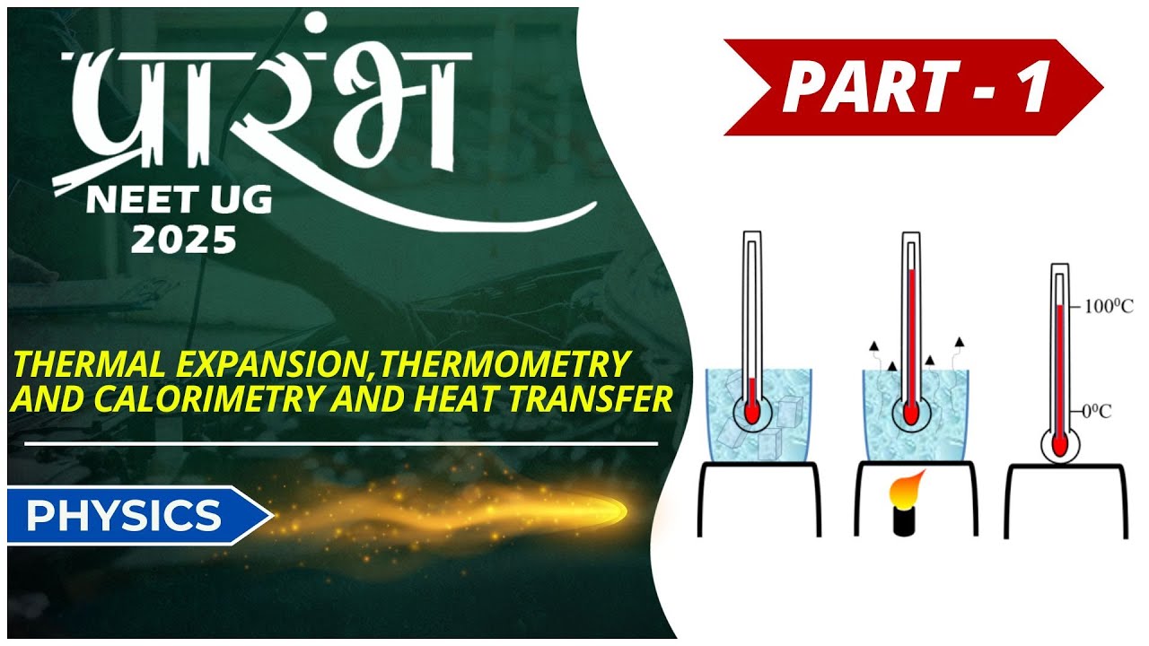Thermal Expansion, Thermometry & Calorimetry and Heat Transfer | Part-1 ...