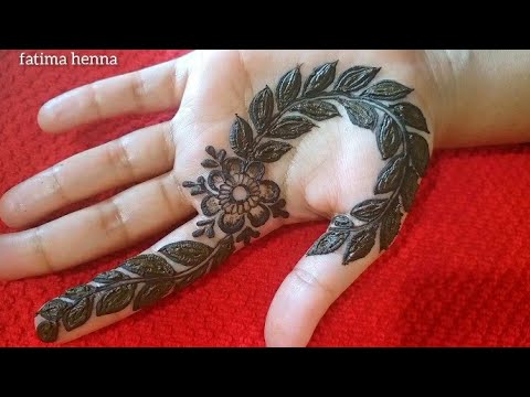 beautiful stylish patti mehndi designs for hand,easy mehndi designs for ...