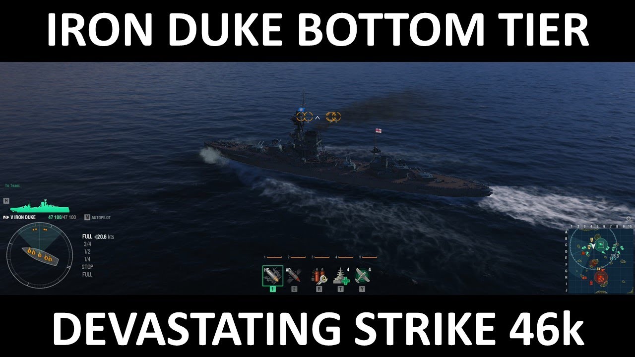 Iron Duke Bottom Tier - Devastating Strike 46k - YouTube