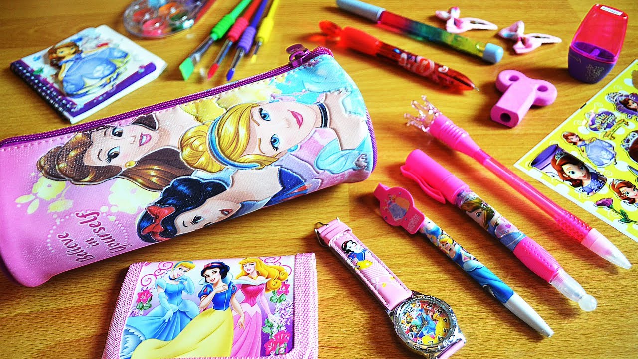 disney princess pencil box - YouTube