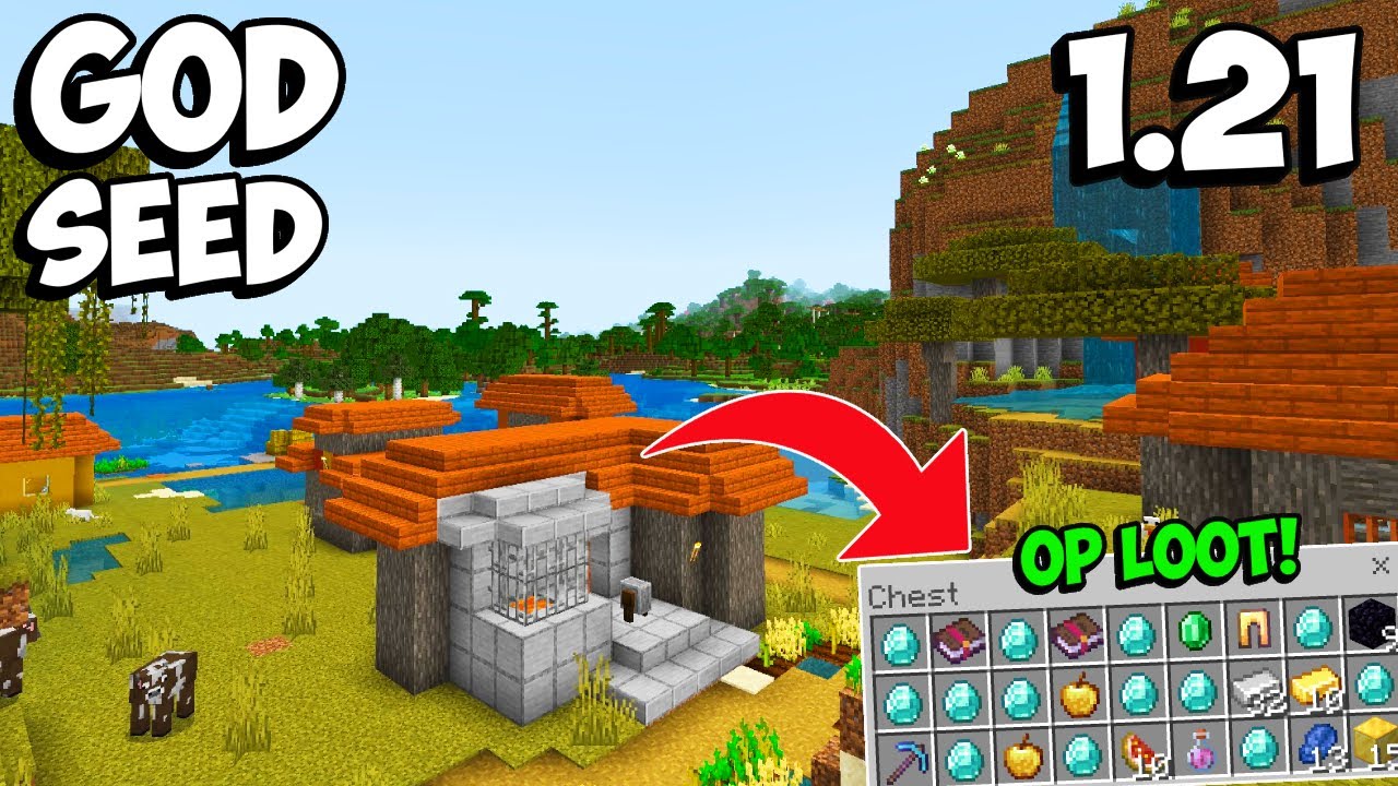 [God Seed] For Minecraft 1.21 Bedrock & PE | Mangrove Swamp Blacksmith ...