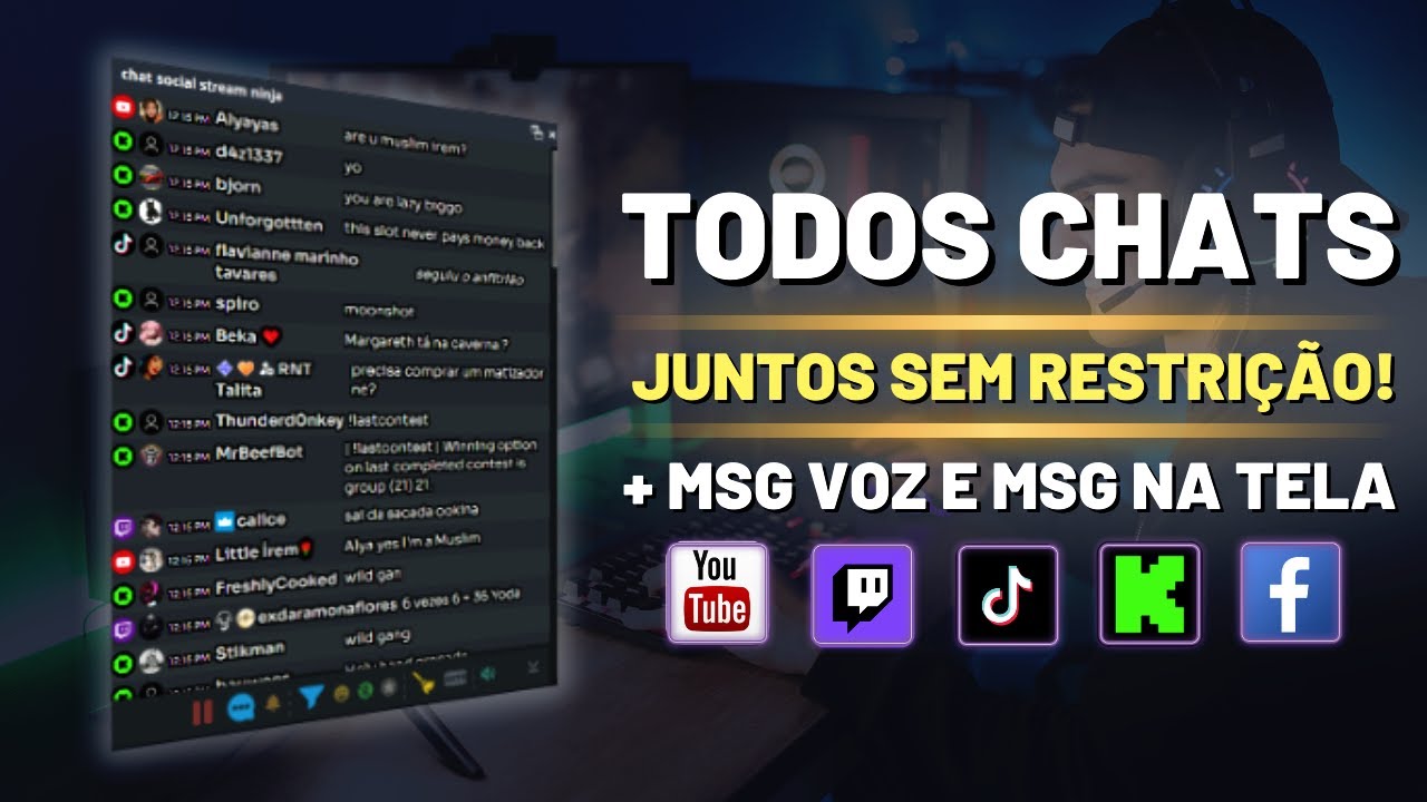 Social Stream Ninja - Unifica TODOS chats sem EXCEÇÃO e SEM DELAY ...