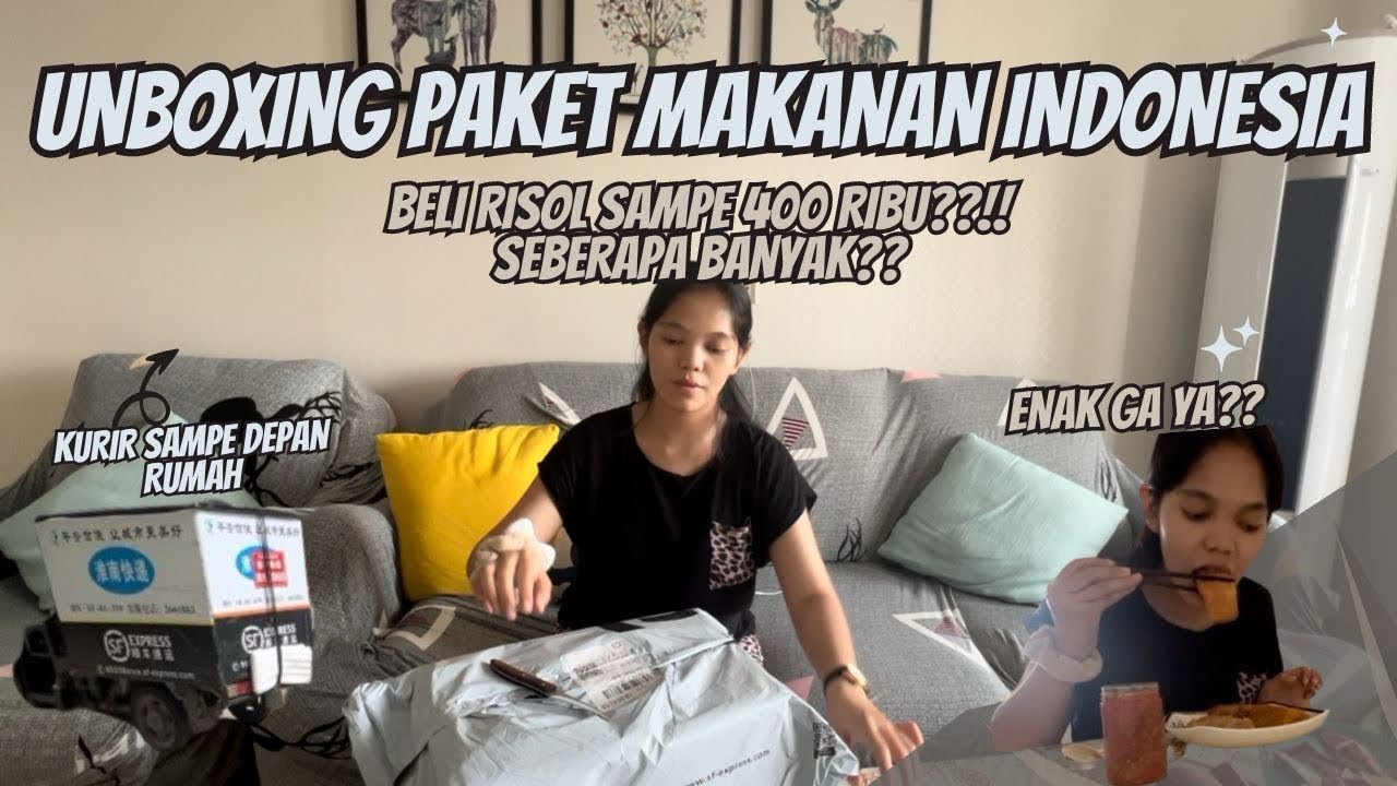 UNBOXING PAKET MAKANAN INDONESIA!!! || BERAPA HARGA MAKANAN INDONESIA ...