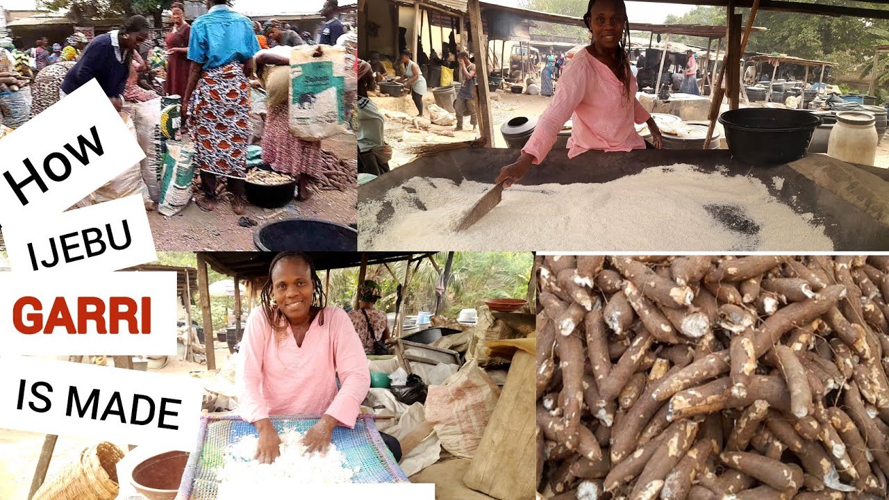 How To Process Cassava Tubers Into GARRI For Sale - YouTube