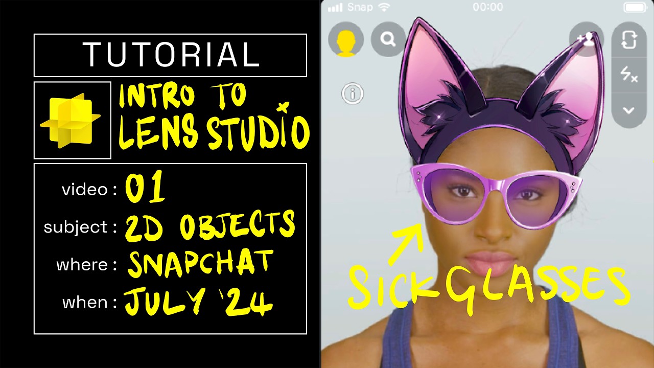 Getting Started with Lens Studio - 2D Objects Template - YouTube