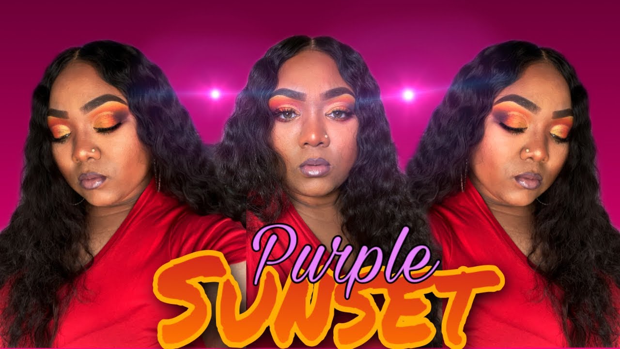 Purple Sunset Eye Makeup Tutorial - YouTube
