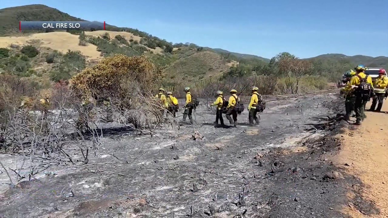 Lopez Fire in San Luis Obispo County deemed 100% contained - YouTube