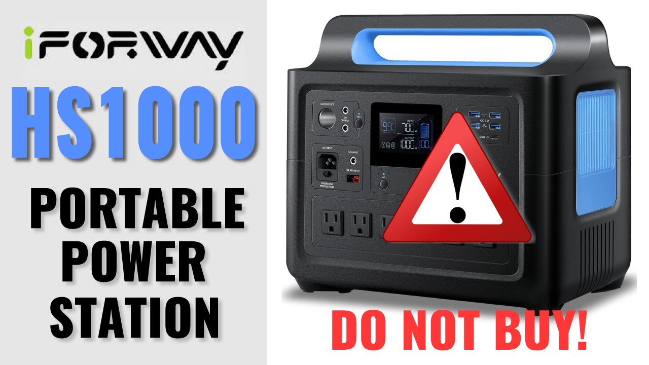 DO NOT BUY! - IForway HS1000 Portable Power Station **Members-Only ...