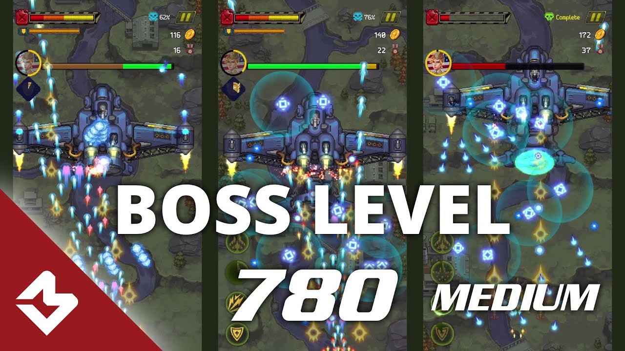 Boss Level 780 - Horizon Sentinel - 1945 Air Force Game - YouTube