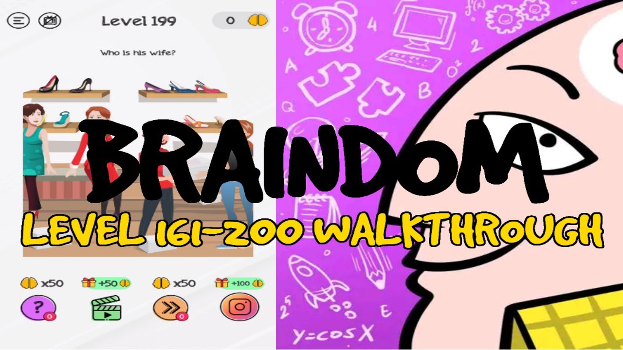 Braindom LEVEL 161-200 Walkthrough - YouTube