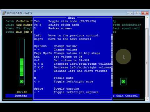 IRLP - Using alsamixer with a USB sound card - YouTube