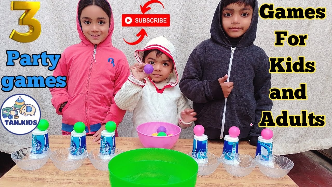 3 Party games | Games for Kids and Adults | Indoor games and Activities ...