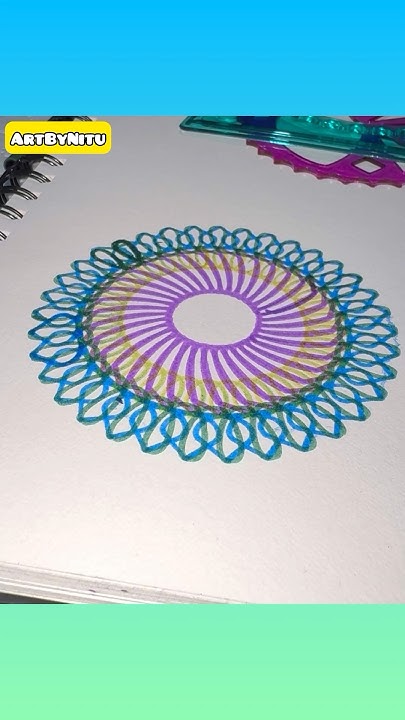 30 Days Spirograph Drawing Challenge (Day-23) #shorts - YouTube