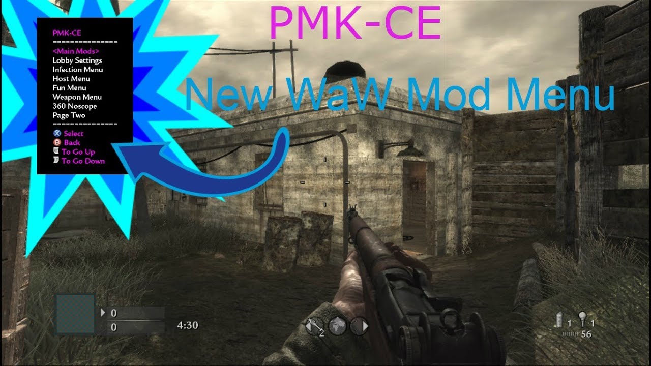 New Call of Duty World at War Mod Menu! PMK-CE - YouTube