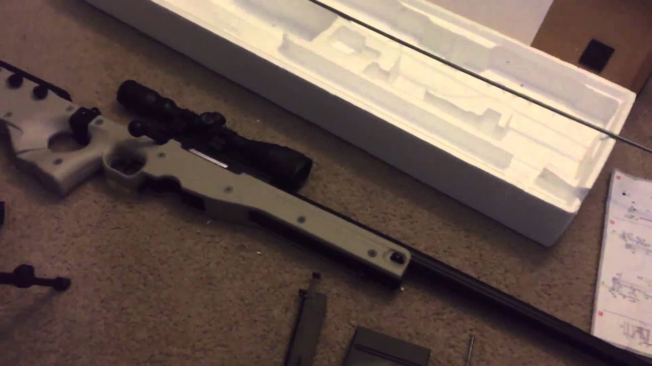WELL L96 Bolt Action Airsoft Sniper Rifle(unboxing) - YouTube