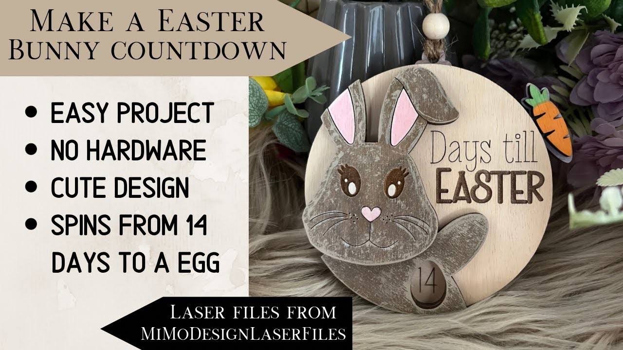 Easy Easter Bunny Countdown Craft Tutorial - YouTube
