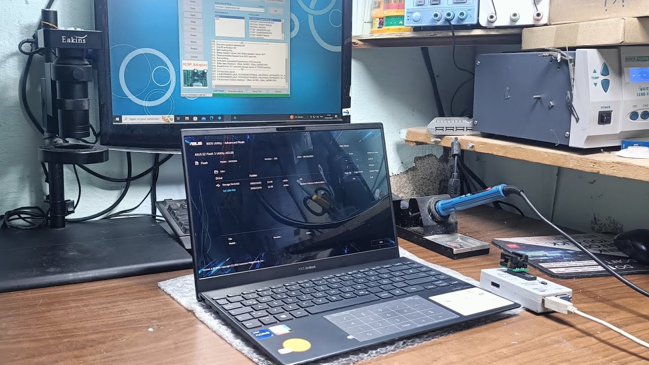 Unlock and Remove Password Bios Asus ZenBook 13 11th - YouTube