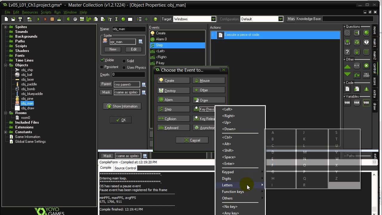 GPC 05-01-X3Solution (GameMaker Alarms, Counters, Conditions) - YouTube