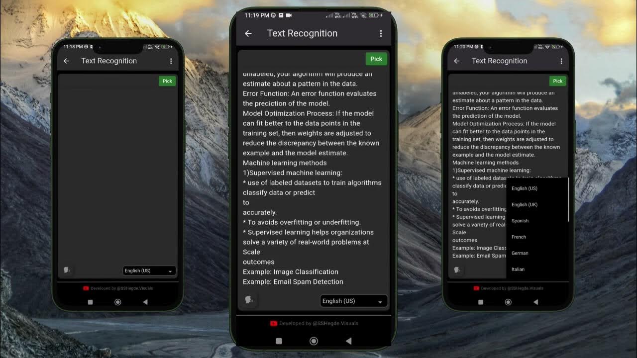 Flutter App with Google ML Kit & Text-to-Speech (TTS) for Text Recognition & Accessibility - YouTube