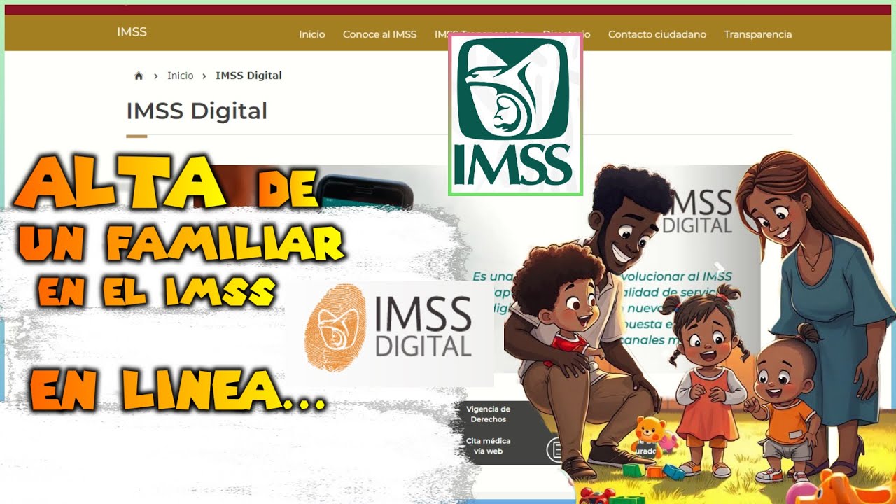 Como dar de Alta o Registrar a un familiar en el IMSS 2024 en linea ...
