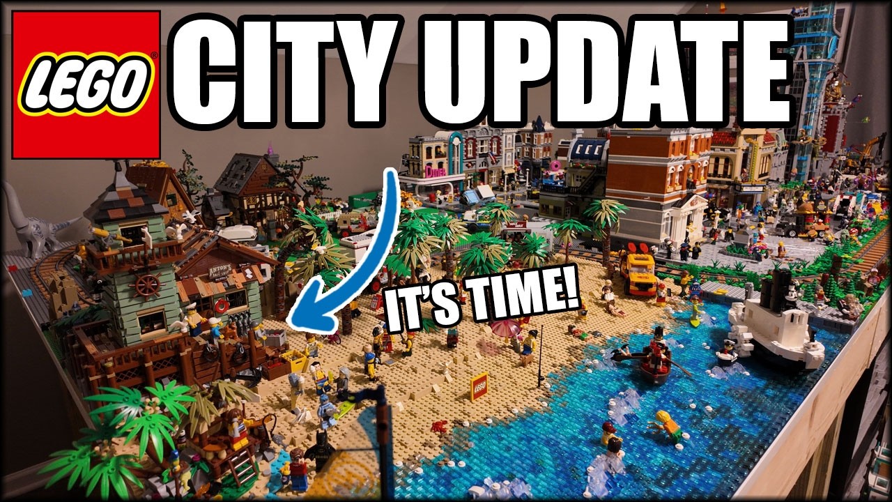 LEGO City Update! Placing the Old Fishing Store! Batman, Books, & Birds ...