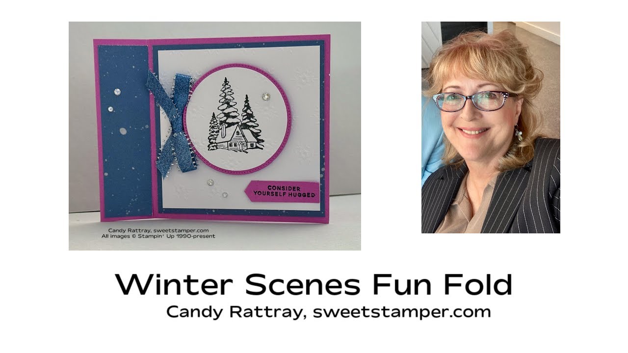 Make a book binding fun fold card with Winter Scenes and Silent ...