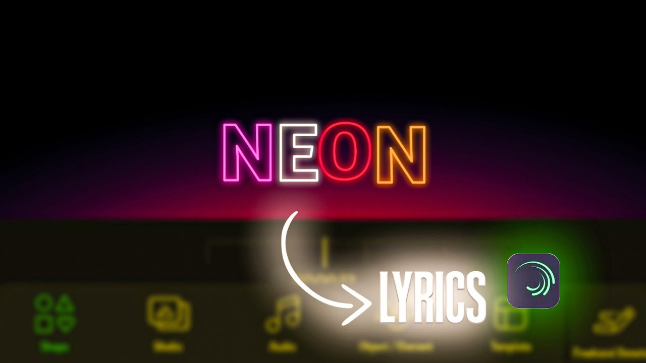 How I Create This "NEON" Lyrics For Intros | Neon Text Animation ...