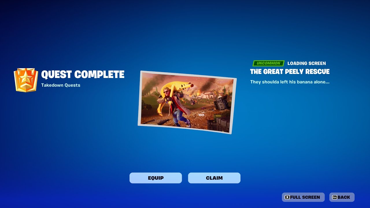 How to get The Great Peely Rescue loading screen for FREE! - YouTube