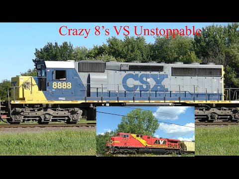 CSX 8888 & AWVR 777 But I Added The Thomas The Tank Engine Runaway ...