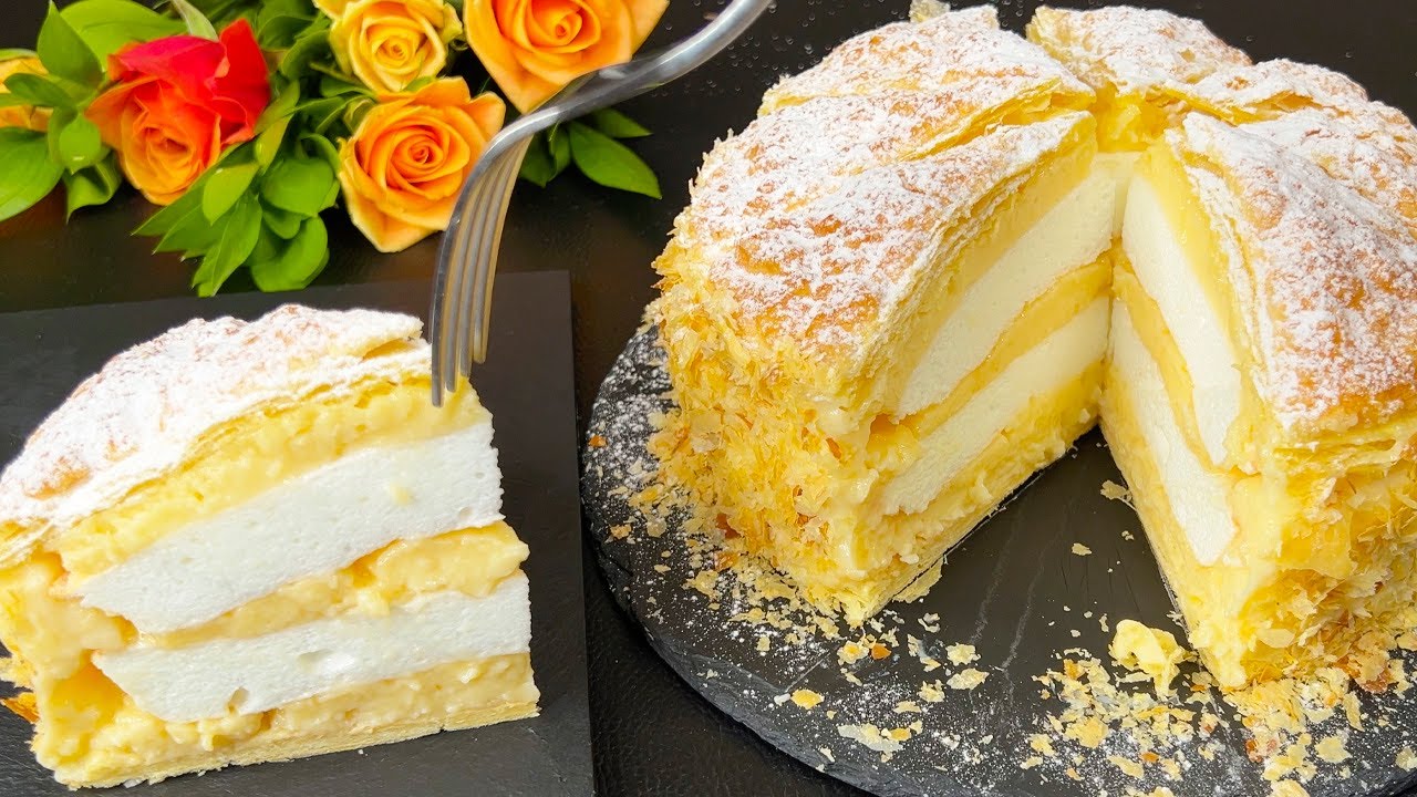 Kuchen in Minute! Der berühmte Napoleon Torte, der in ihrem Mund ...