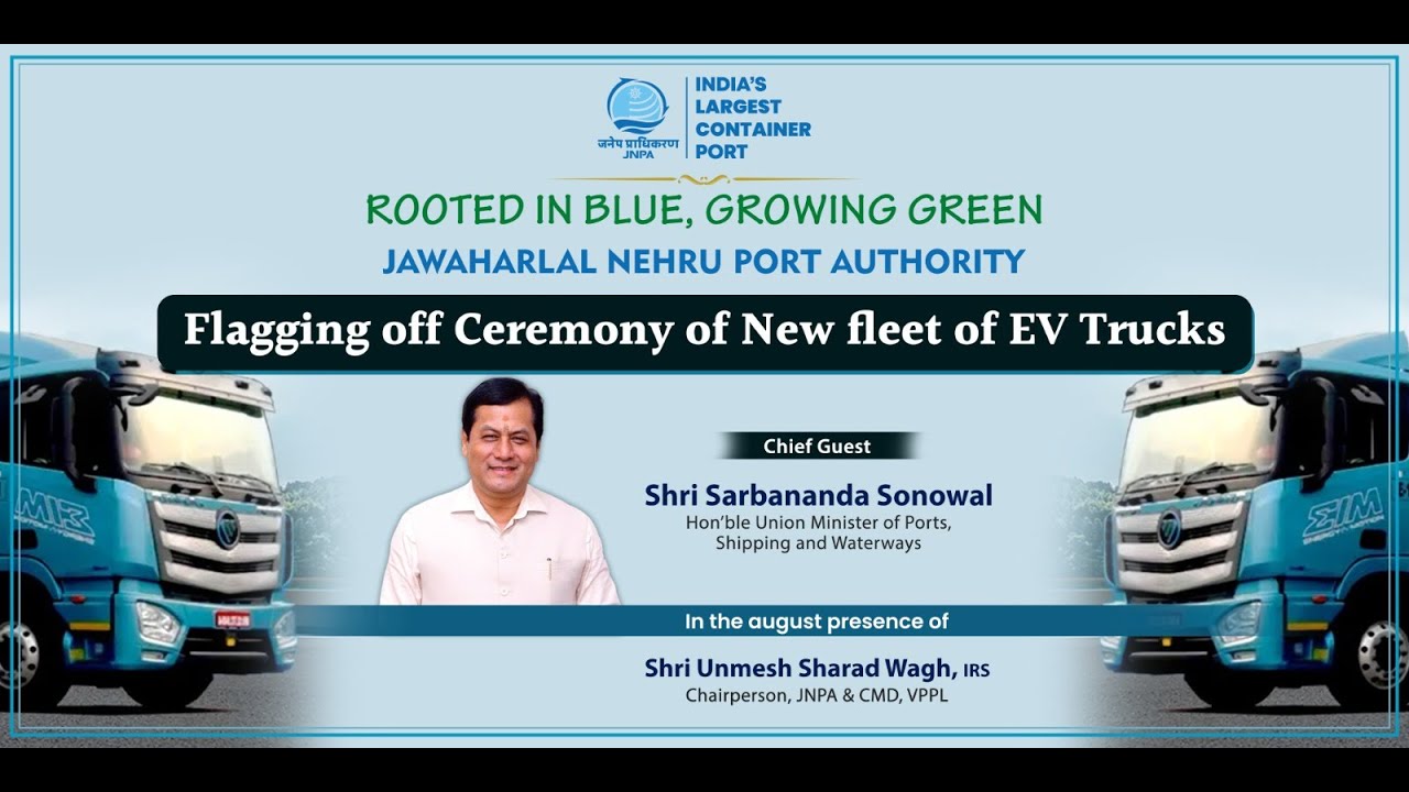 Flagging off Ceremony of New Fleet of EV Trucks - YouTube
